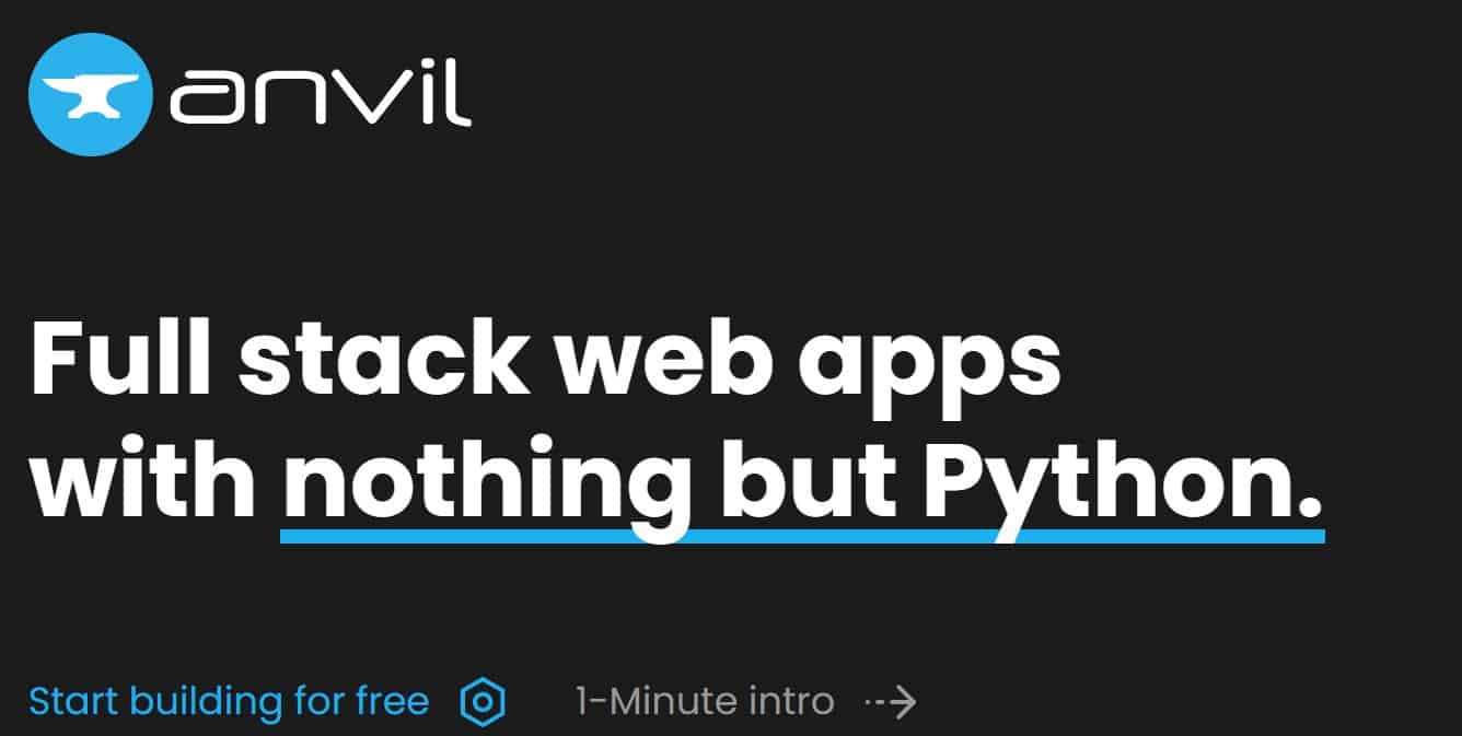 【Anvil】Pythonだけでアプリ作成できるAnvilを詳しく解説【OSS化】